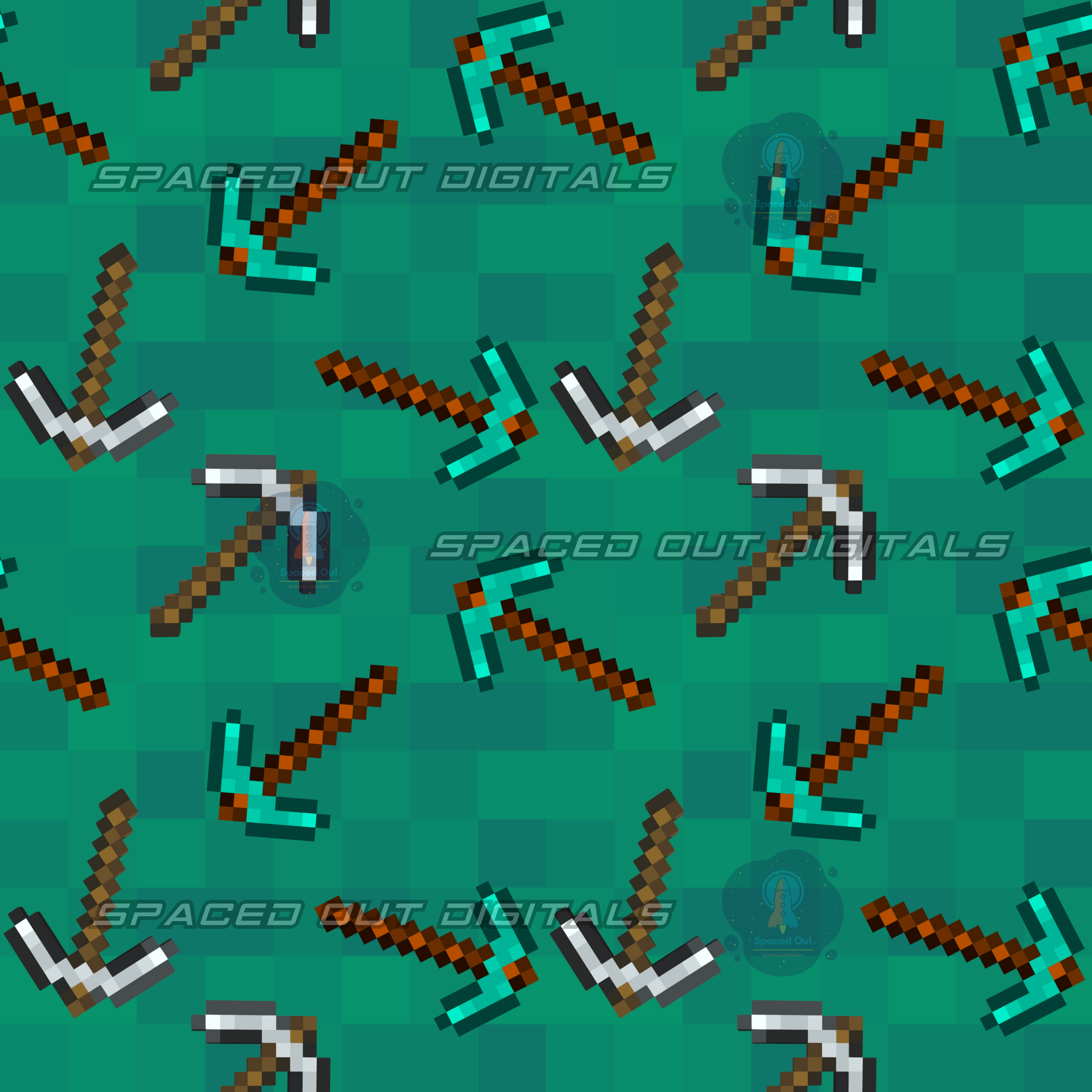 Block Pickaxes – Spaced Out Digitals