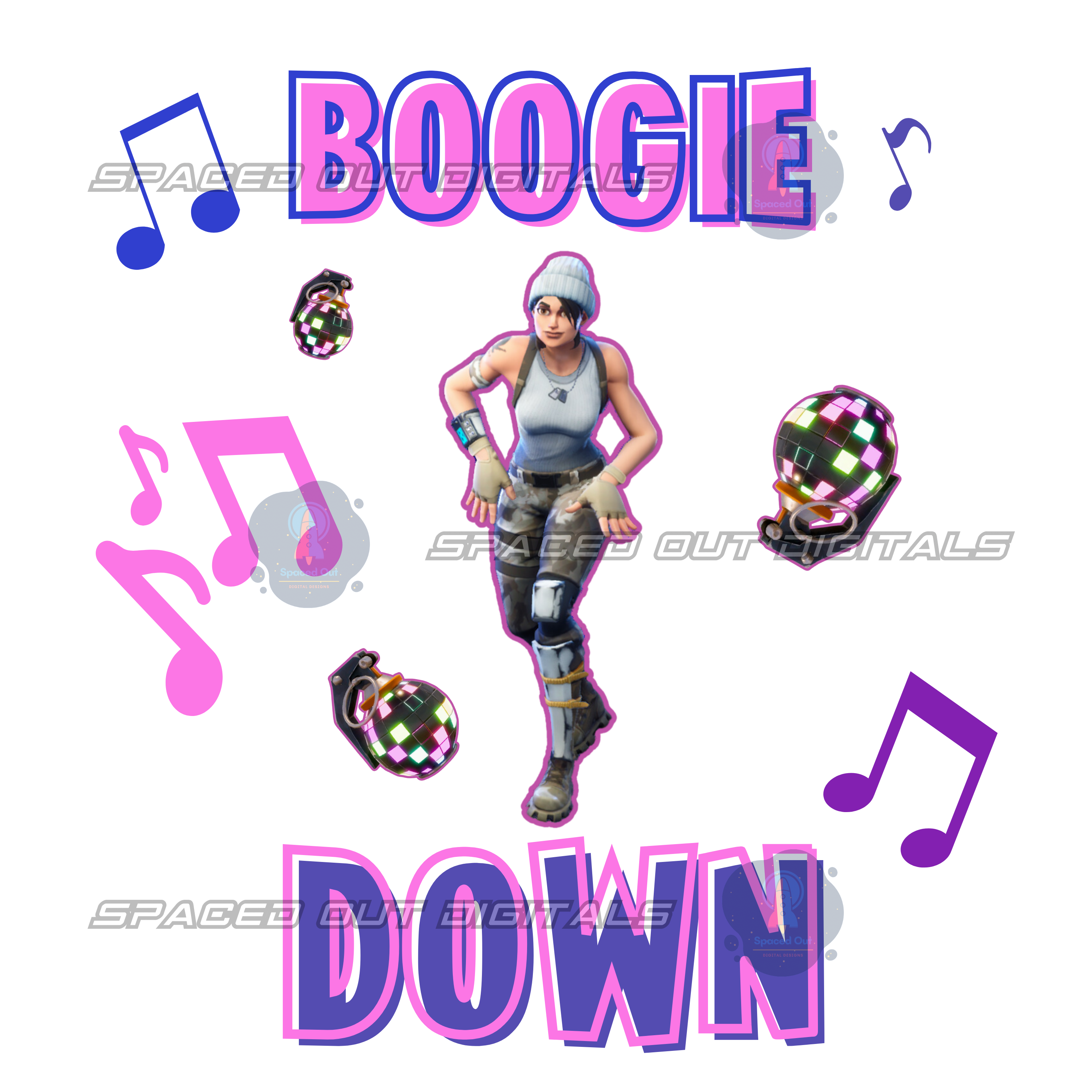 Boogie Down PNG – Spaced Out Digitals
