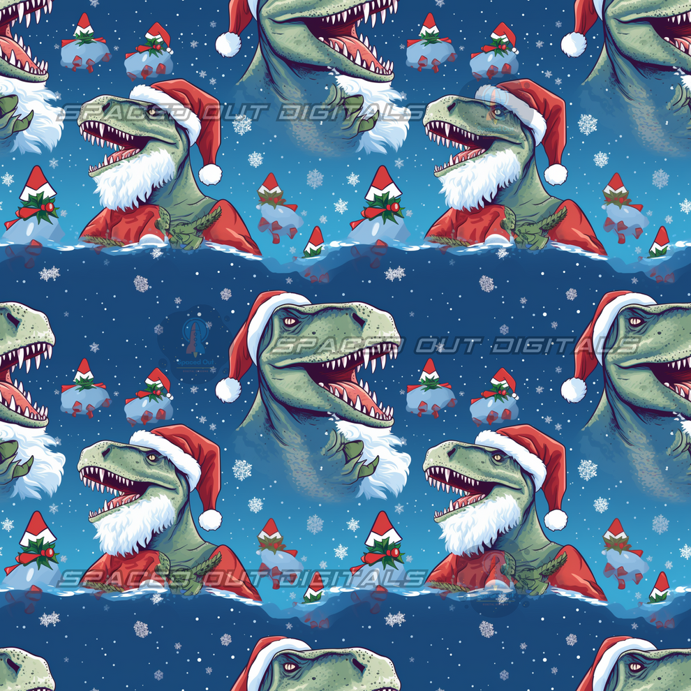 T Rex Santa – Spaced Out Digitals