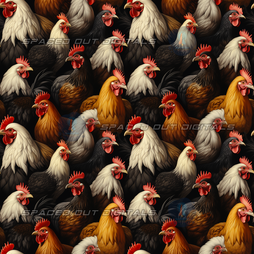 Realistic Chickens – Spaced Out Digitals